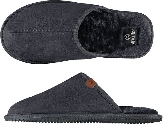 Apollo - Pantoffels heren - Antislip zool - Maat 41/46 - Instap Sloffen ...