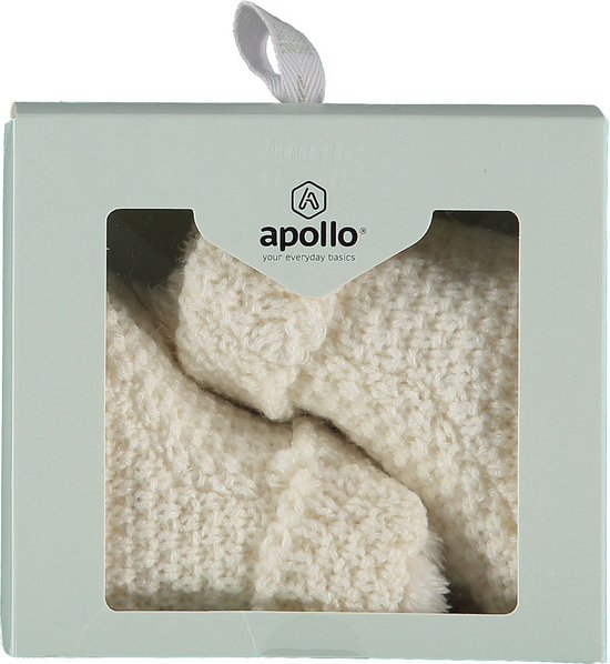 Apollo - Baby Sloffen - Giftbox - Off White - Maat 50/56 - Pantoffels ...