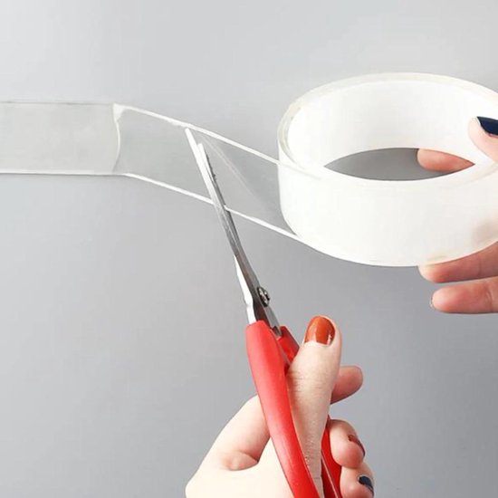3BMT Nano Tape Dubbelzijdig - Herbruikbaar - Transparant - 3 meter | bol.com