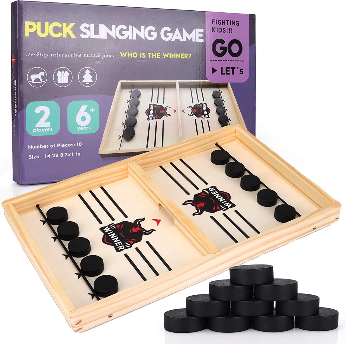 TrueForYou - Fast Sling Puck Game, snel slingpuck, Catapult Board Game, snel... | bol.com