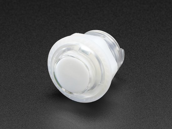 Mini LED Arcade Button - 24mm Translucent Clear Adafruit 3429 | bol