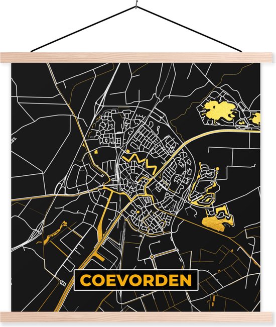 Posterhanger Incl Poster Schoolplaat Coevorden Plattegrond