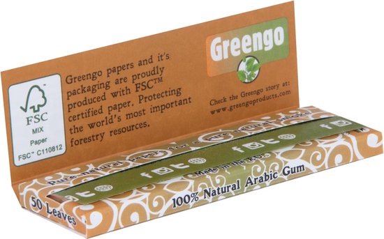 Greengo - Greengo 1 1/4 Small Rolling Papers. - Vloei- Doos 50 stuks ...