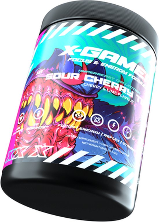 X-Gamer X-Tubz - Sour Cherry Twist - 600g (60 servings) - gaming energy ...