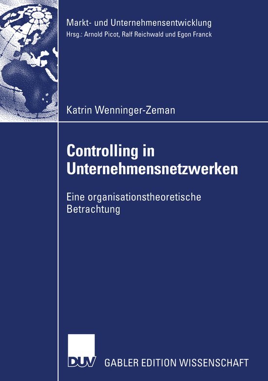 Controlling in Unternehmensnetzwerken, Katrin Wenninger-Zeman ...