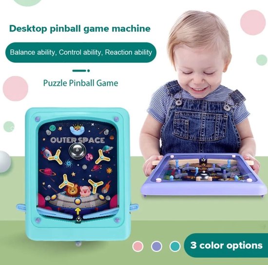 Junior Arcade Pinball Flipperkast Interactief Educatief Speelgoed ...