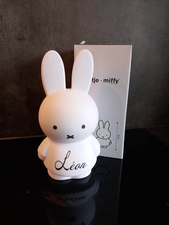 Spaarpot Nijntje Large WIT + naam kindje! Hoogte 26 cm - SPAARPOT - NIJNTJE | bol