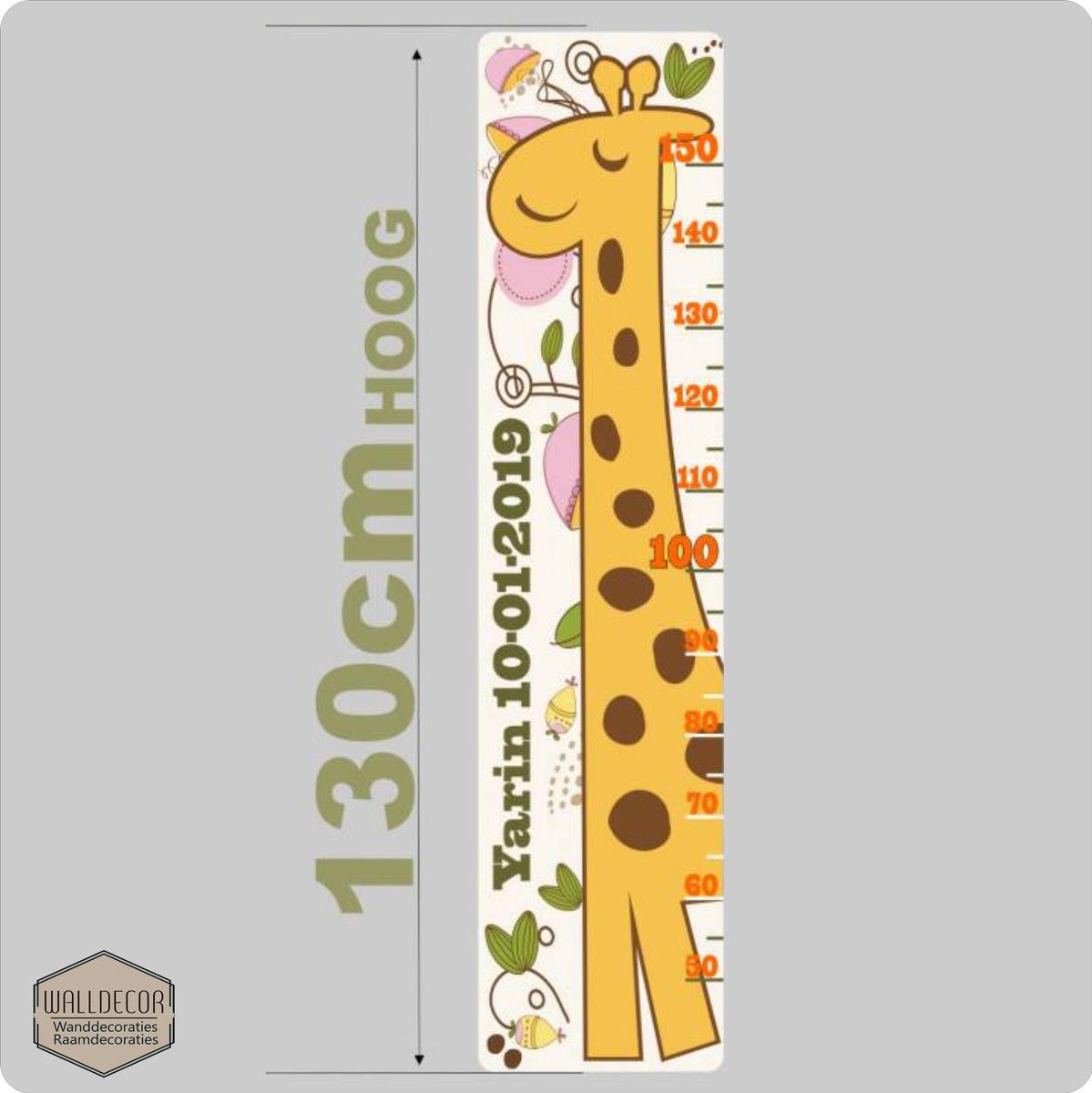 Groeimeter Giraf. Meetlat decoratie sticker | bol.com