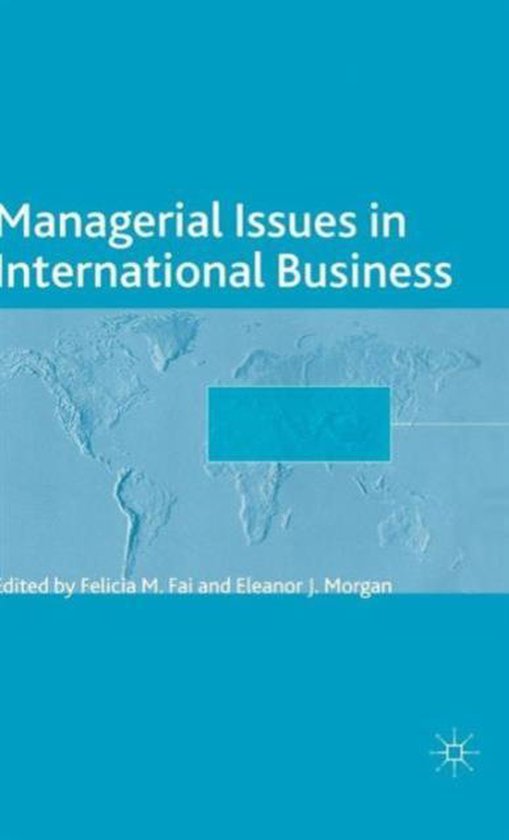 Managerial Issues in International Business | 9780230001930 | Academy ...