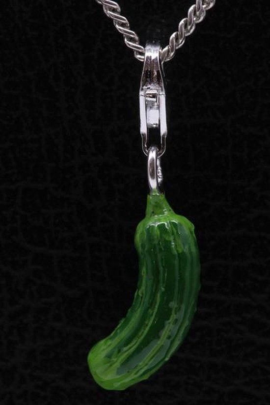 Zilveren Augurk Zure Bom hanger én bedel | bol.com