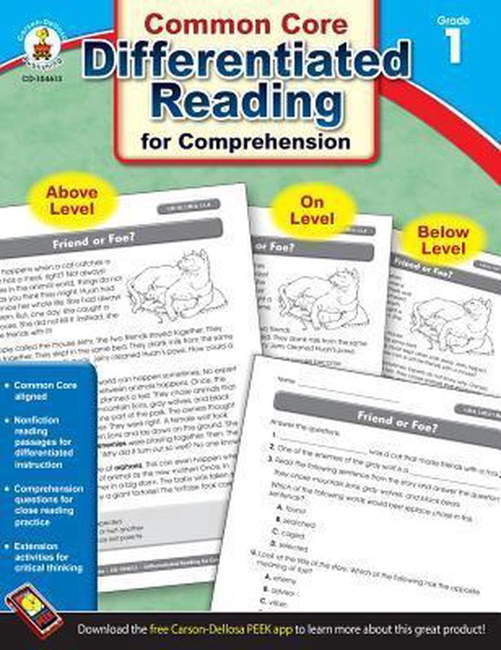 Common Core Differentiated Reading Comprehension, Grade 1 ...