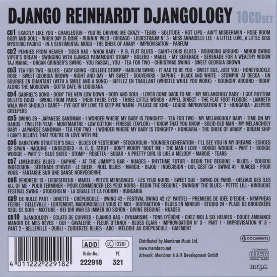 Djangology, Django Reinhardt | CD (album) | Muziek | bol.com