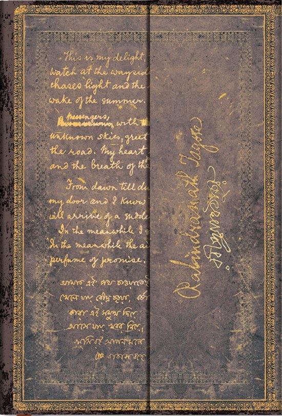 Paperblanks Embellished Manuscript Tagore, Gitanjali Notitieboek Mini ...