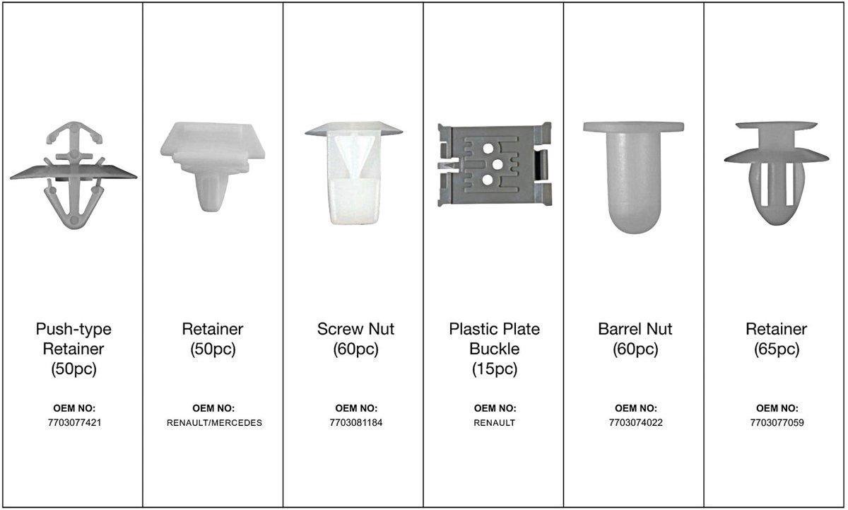 Assortiment bekleding clips voor Renault 300-delig | bol.com