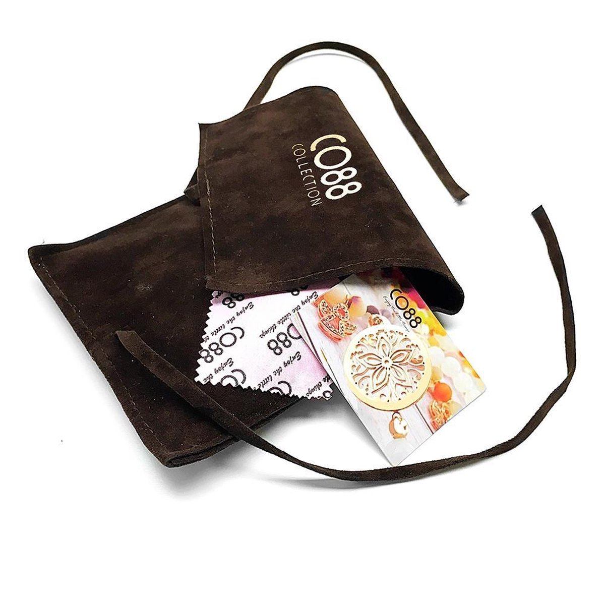 CO88 Collection 8CB-14020 - Armband met bedel - staal 6 mm - CO88 logo ...