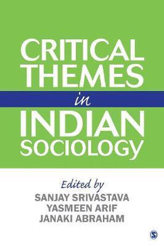 Critical Themes in Indian Sociology | 9789352807956 | Boeken | bol.com