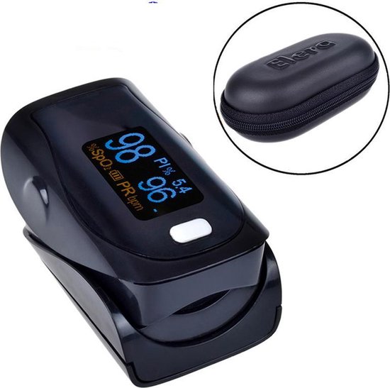 Saturatiemeter / Zuurstofmeter Inclusief Hartslagmeter Functie, Luxe ...