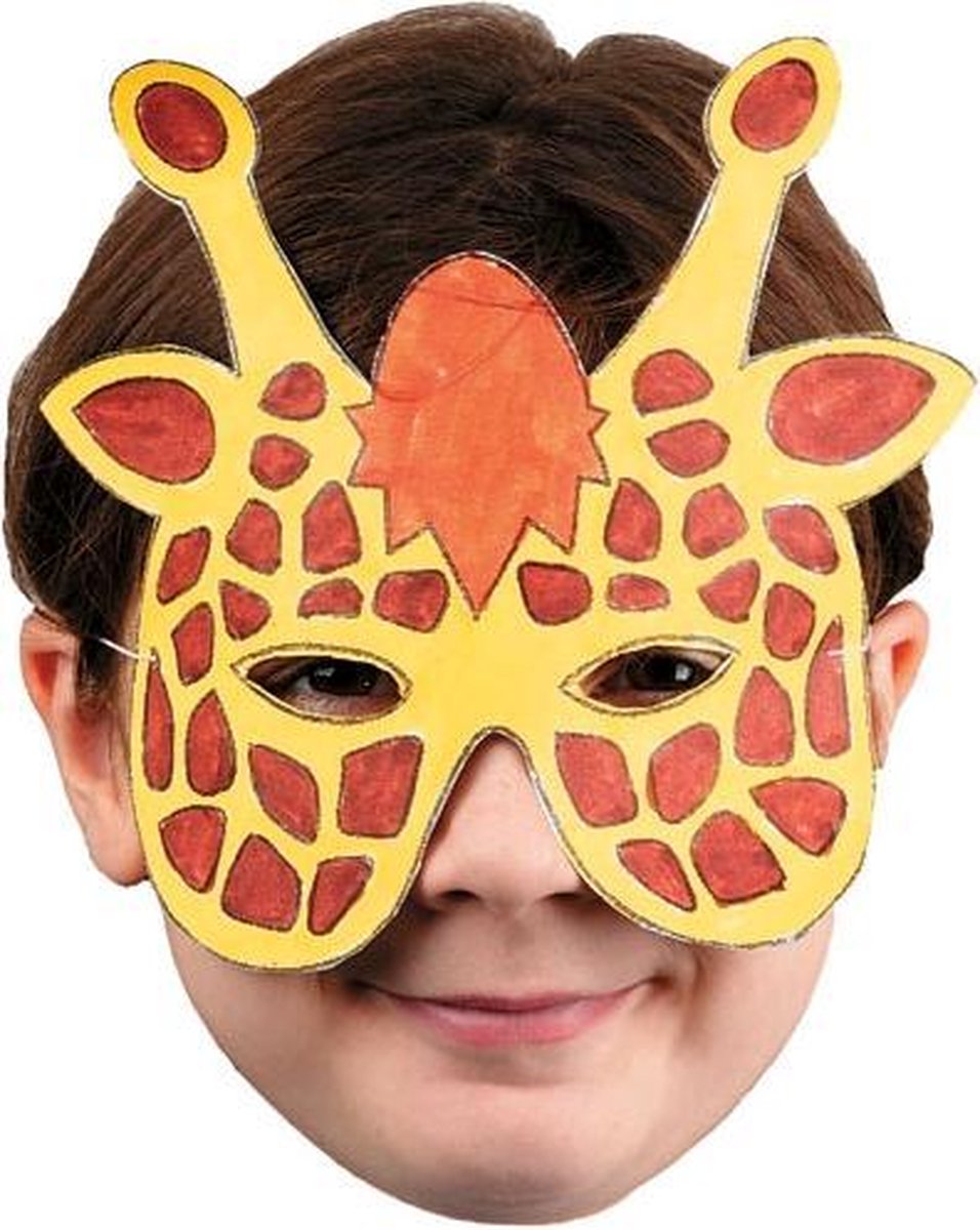Maak en ontwerp je eigen tropische jungle dieren maskers van karton ...