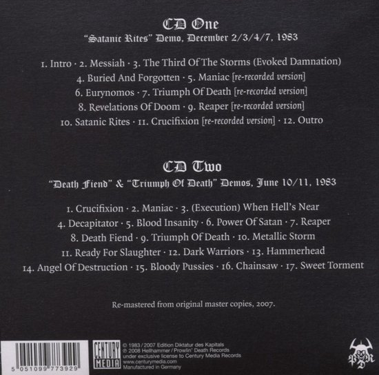 Demon Entrails, Hellhammer | CD (album) | Muziek | bol