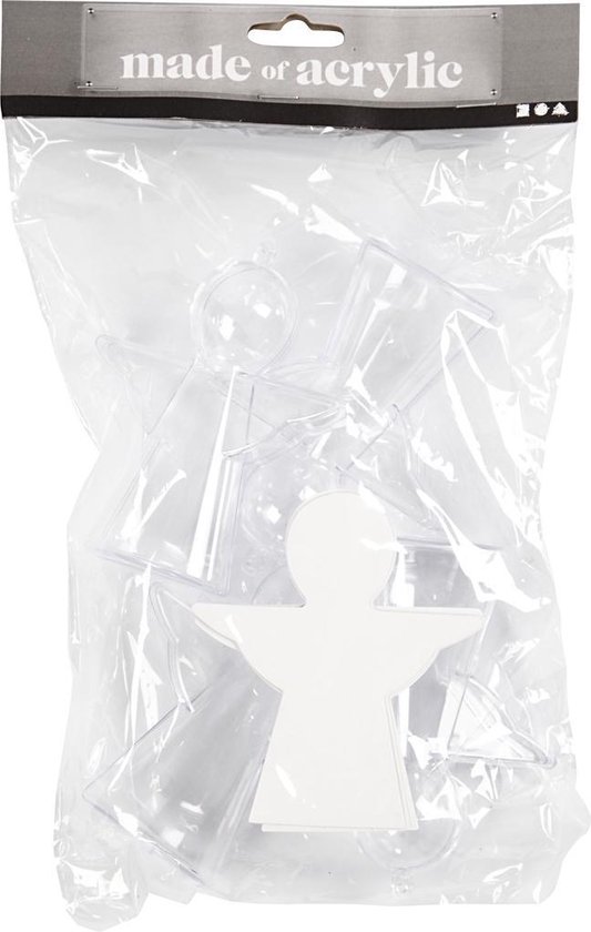 Creotime Deco-engel Tweedelig 4 Stuks | bol.com