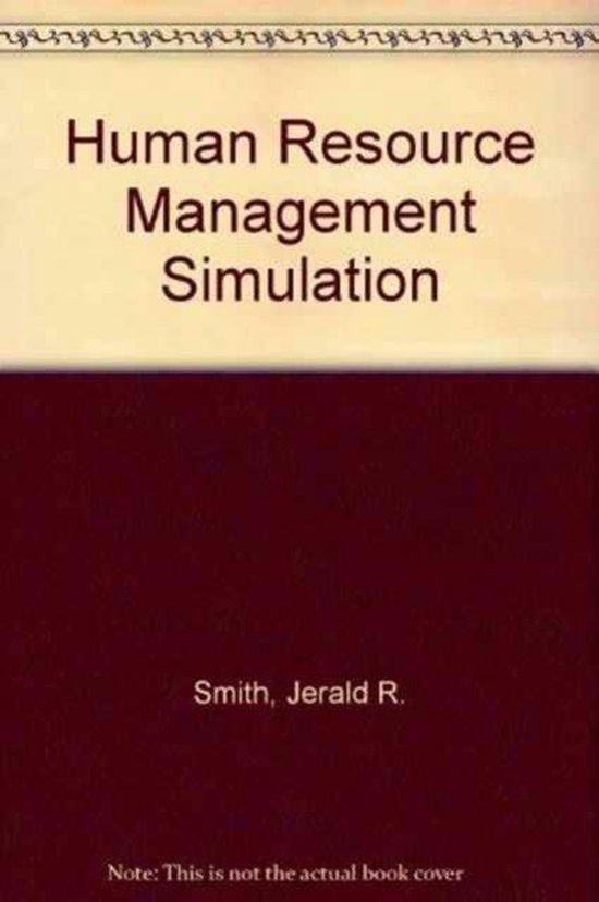 Human Resource Management Simulation, Jerald R. Smith | 9780130936509 ...
