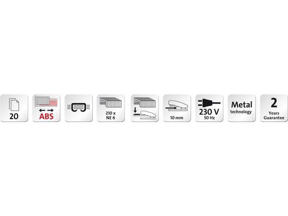 Novus nietmachine elektr. B90 compact model grijs tot 20 | bol.com