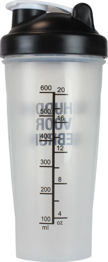 Shakebeker "Schudden voor gebruik" - 750ml - transparant | bol