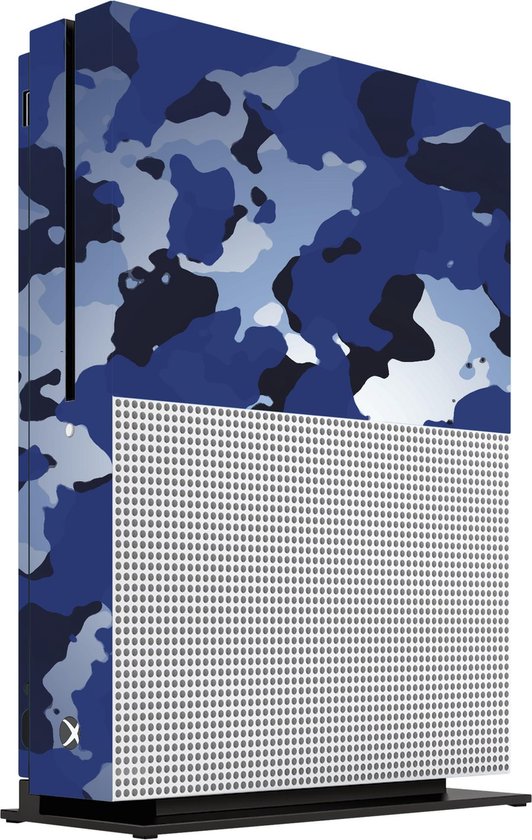 Xbox One S Console Skin Camouflage Blauw | bol.com