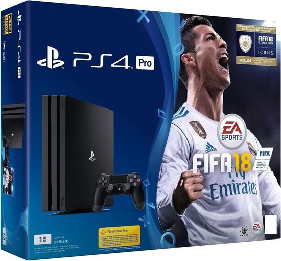 Sony PlayStation 4 Pro 1TB + FIFA 18 Zwart 1000 GB Wi-Fi | bol.com