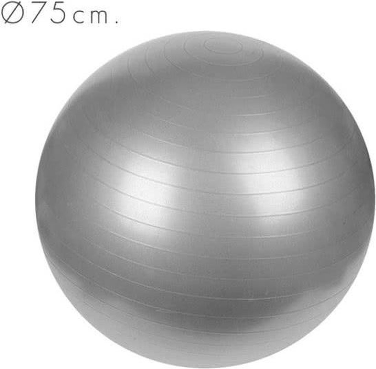 Yogabal / zitbal / fitnessbal / sportbal - grijs | bol.com