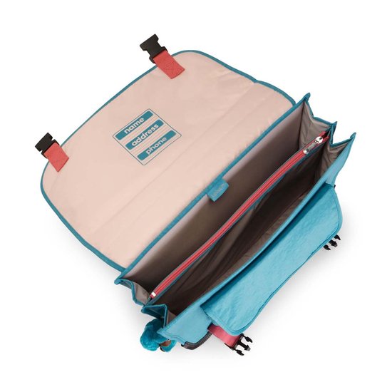 Kipling Preppy Rugzak + Regenhoes - Kinderen - Bright Aqua Combo | bol