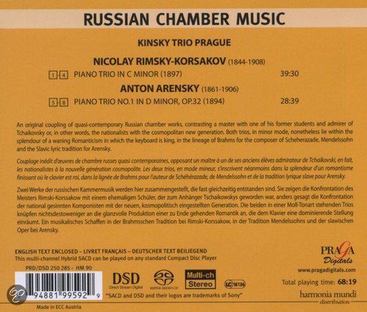 Russian Piano Trios, Arensky | Muziek | bol.com