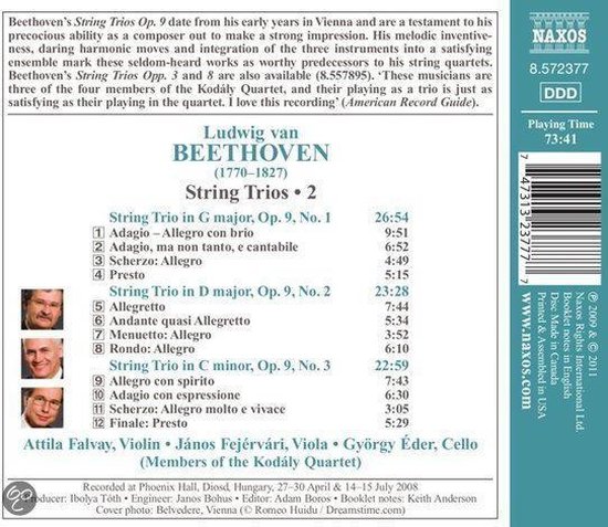 String Trios 1-3, Gyorgy Eder | CD (album) | Muziek | bol.com