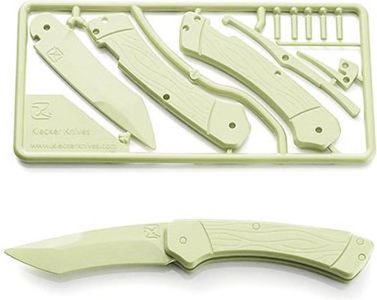 Klecker Knives Trigger Knife Kit, Glow in the Dark Zakmes - Beige | bol.com