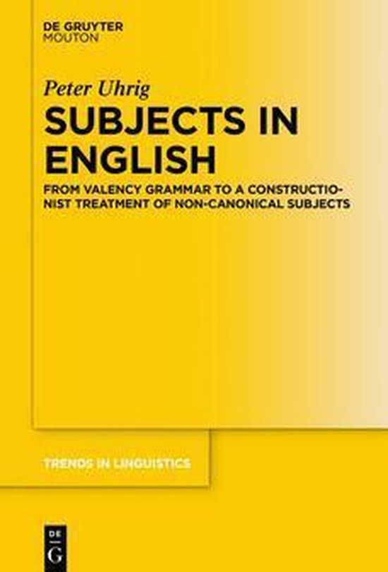 Subjects in English (ebook), Peter Uhrig | 9783110587289 | Boeken | bol.com