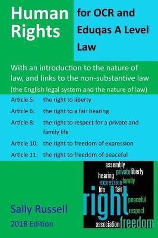 Human Rights for OCR and Eduqas A Level Law | 9781722741365 | Sally ...