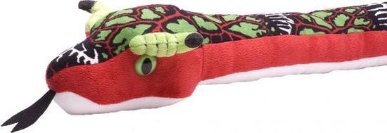 Pluche rode knuffel slang 137 cm | bol