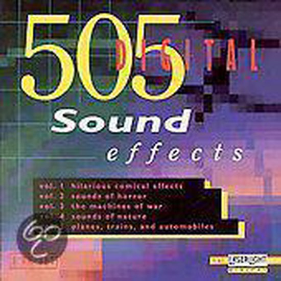 505 Digital Sound Effects, various artists | CD (album) | Muziek | bol.com