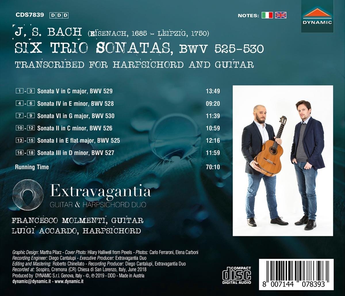 Francesco Molmenti & Luigi Accardo - J.S. Bach: Six Trio Sonatas, Bwv ...