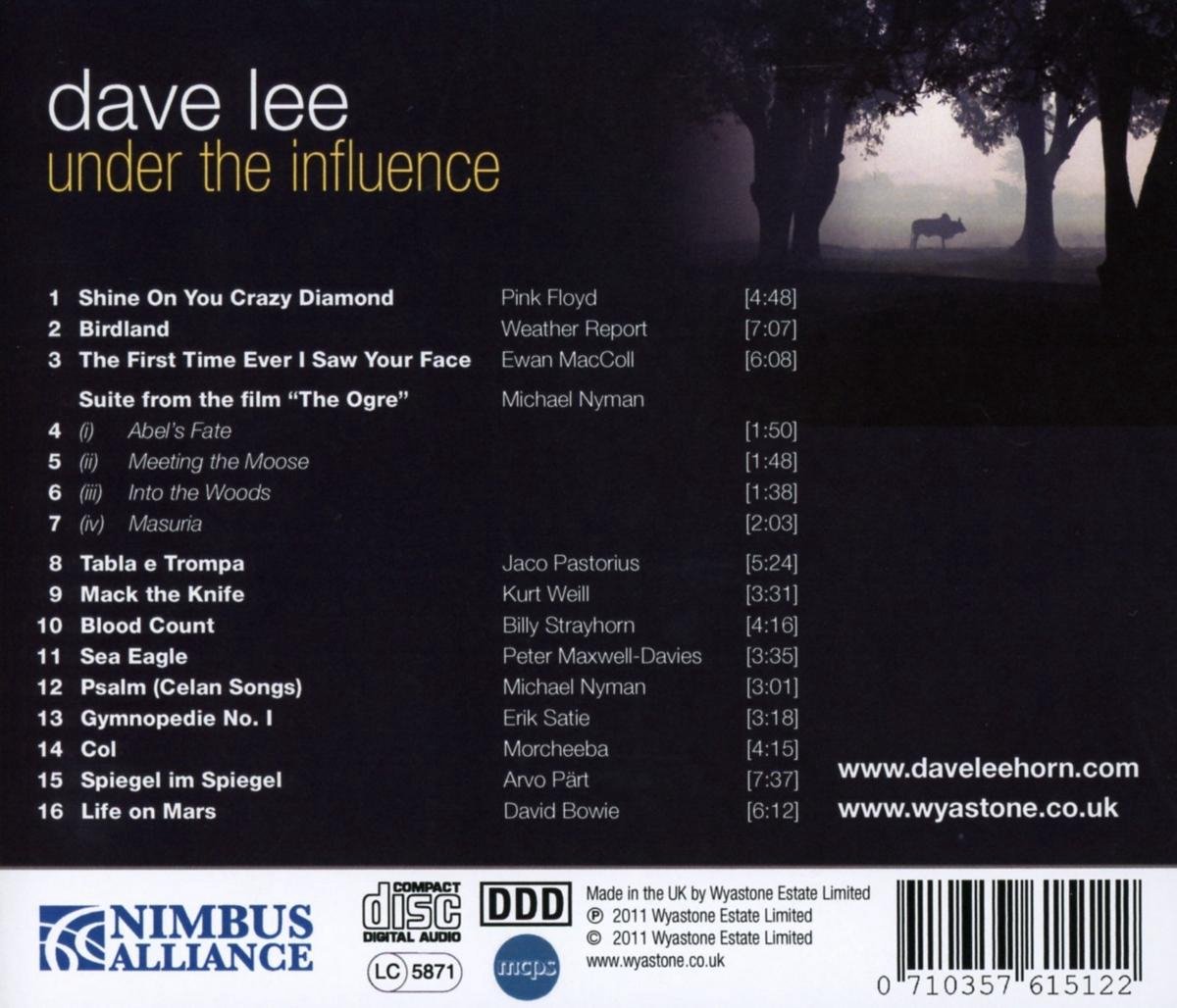 Dave: Horn Lee - Under The Influence (CD), Dave: Horn Lee | Muziek ...