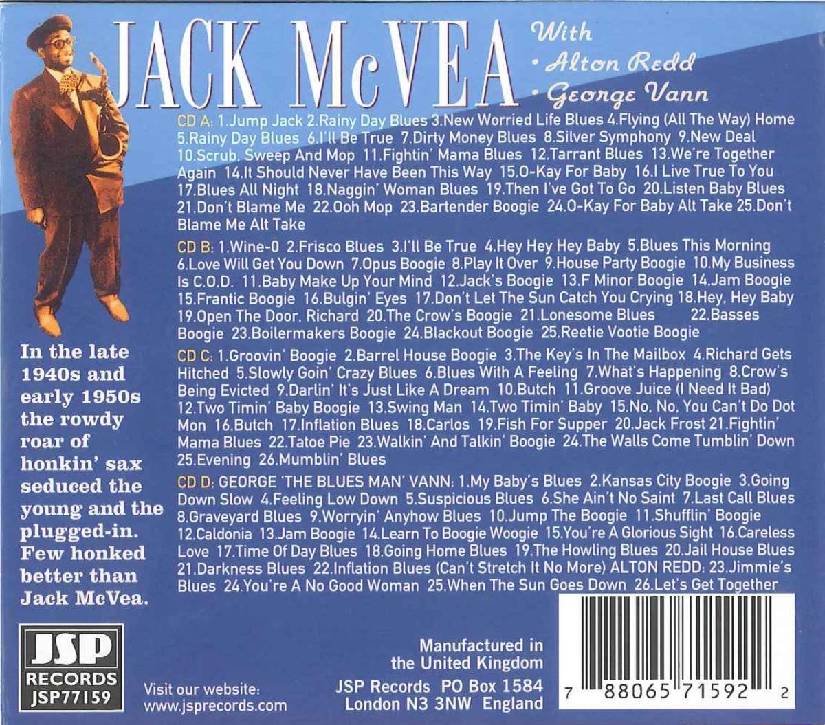 Jack McVea With Alton Redd and George Vann, Jack McVea | CD (album ...