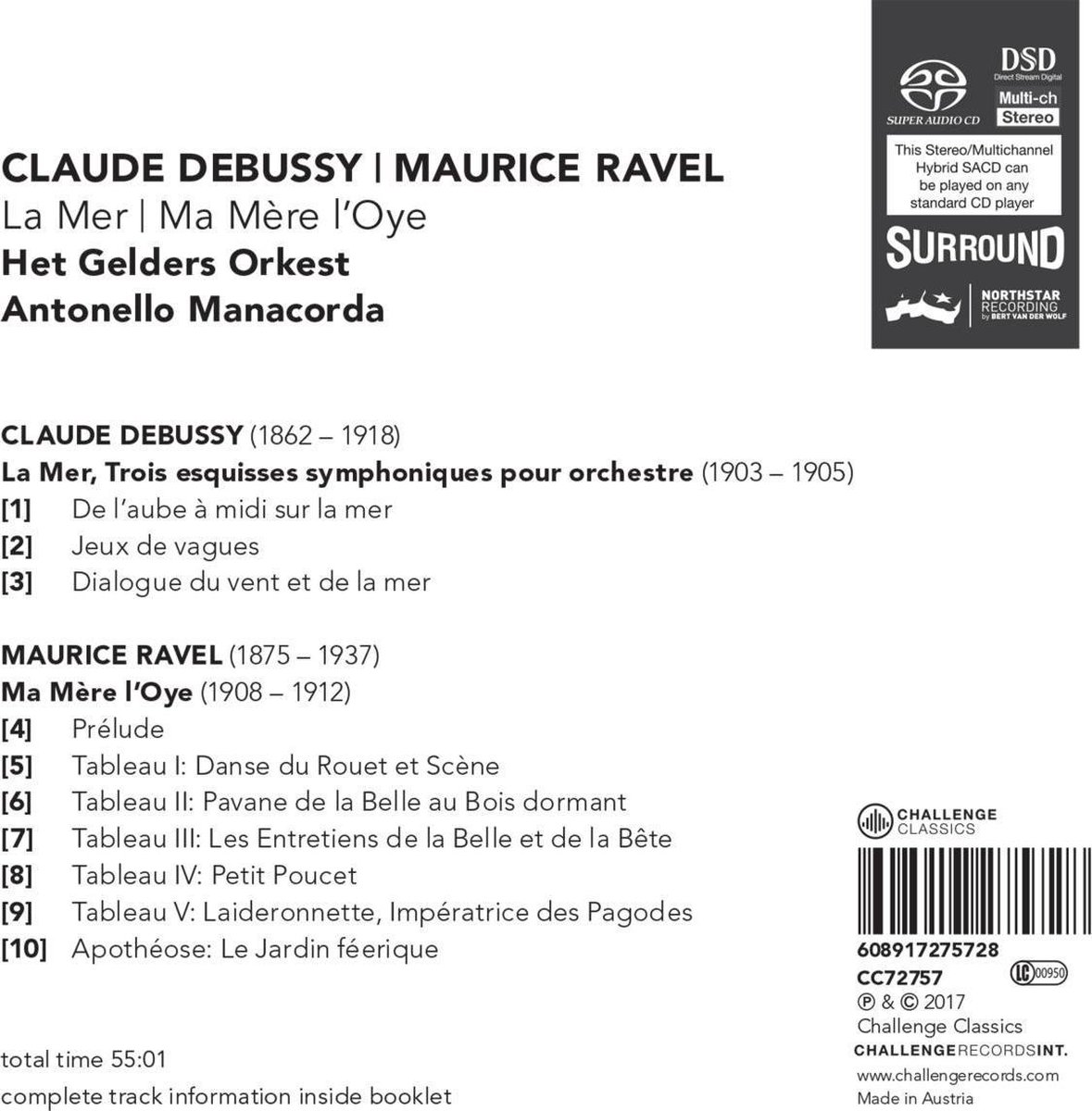 Debussy: La Mer / Ravel: Ma Mere LOye (Mother Goose), Antonello ...