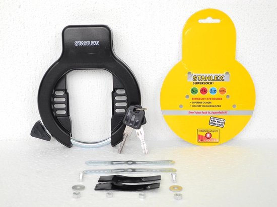 Stahlex Ringslot Fietsslot beugel Ø 8,5mm binnenruimte 5,5 x 9,5cm met ...