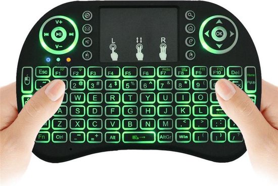 MINI Keyboard i8 - met Touchpad - MULTICOLOR | bol.com