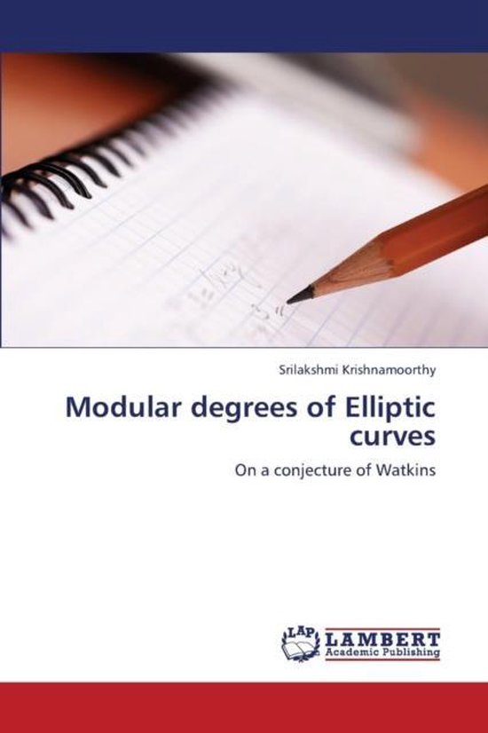 Modular Degrees of Elliptic Curves | 9783659349416 | Krishnamoorthy ...