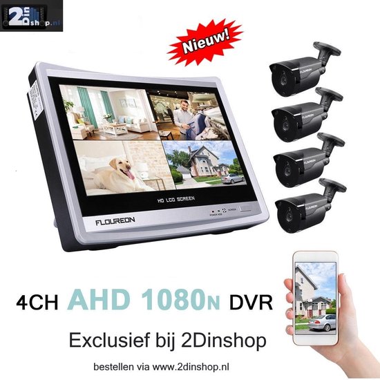 Beveiligingscamera set met Monitor en 4x IP66 camera | bol.com