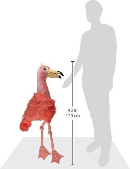 Handpop - Puppet Company - Giant Bird -Flamingo - 120 cm | bol.com