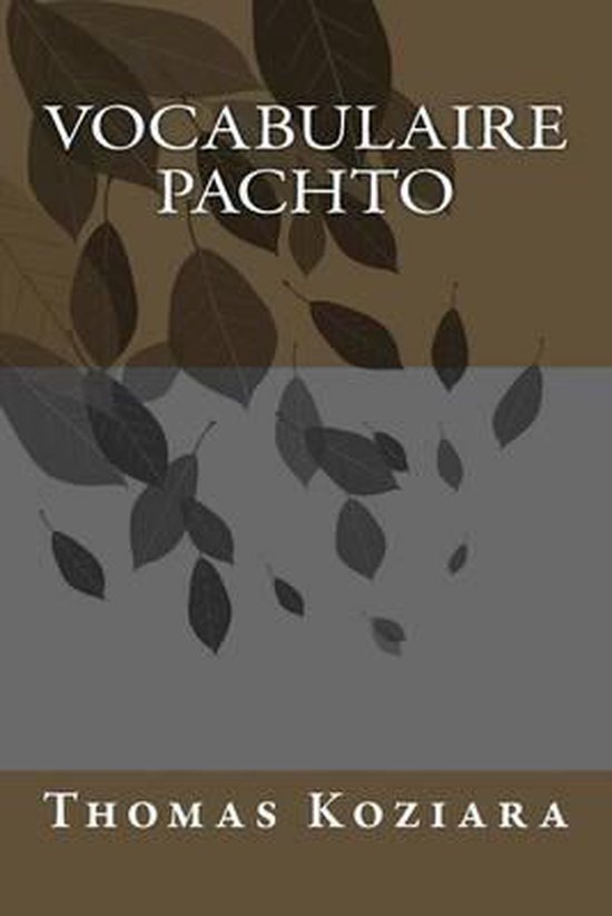 Vocabulaire Pachto | 9781530366644 | Thomas P Koziara | Boeken | bol.com