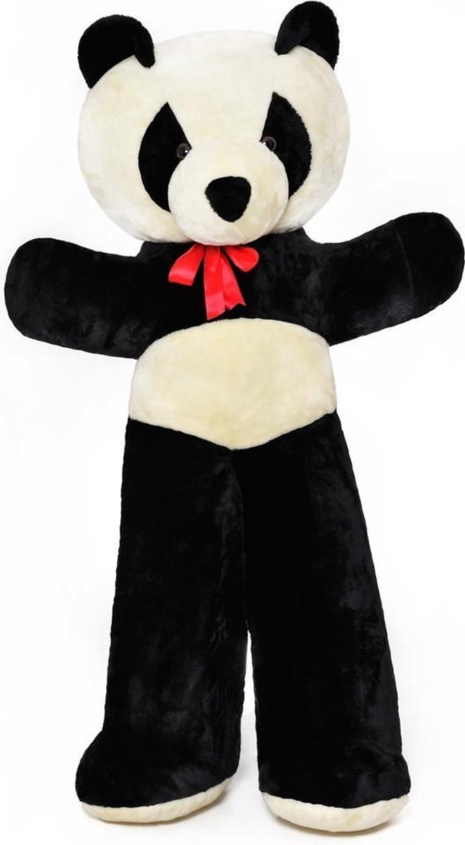 Panda knuffel - XL - 110 cm - zwart wit | bol.com