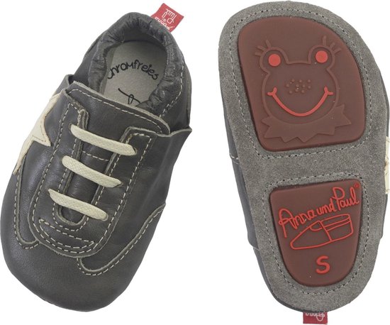 Anna und Paul babyslofjes met zooltje Stars grau | bol.com